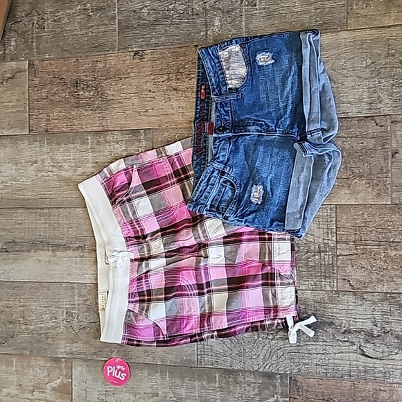Arizona Jean Company | Bottoms | Plus Size Girls Shorts 2 12 Plaid ...